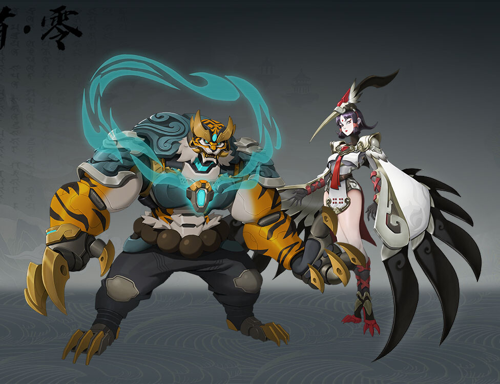 ArtStation - 官将首2 General Tiger&Crane boy