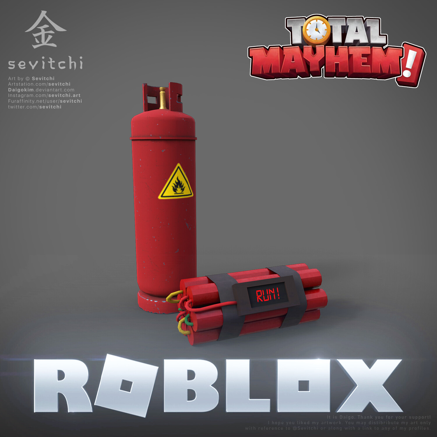 ArtStation - Gas canister and TNT models (Low-poly)