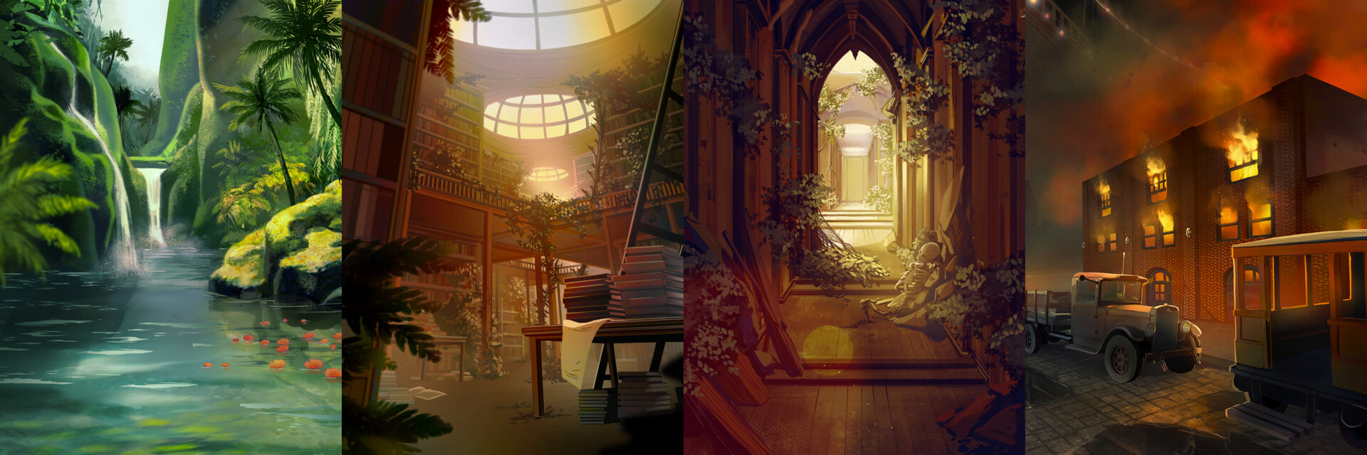 ArtStation - Nix Hydra Backgrounds Samples