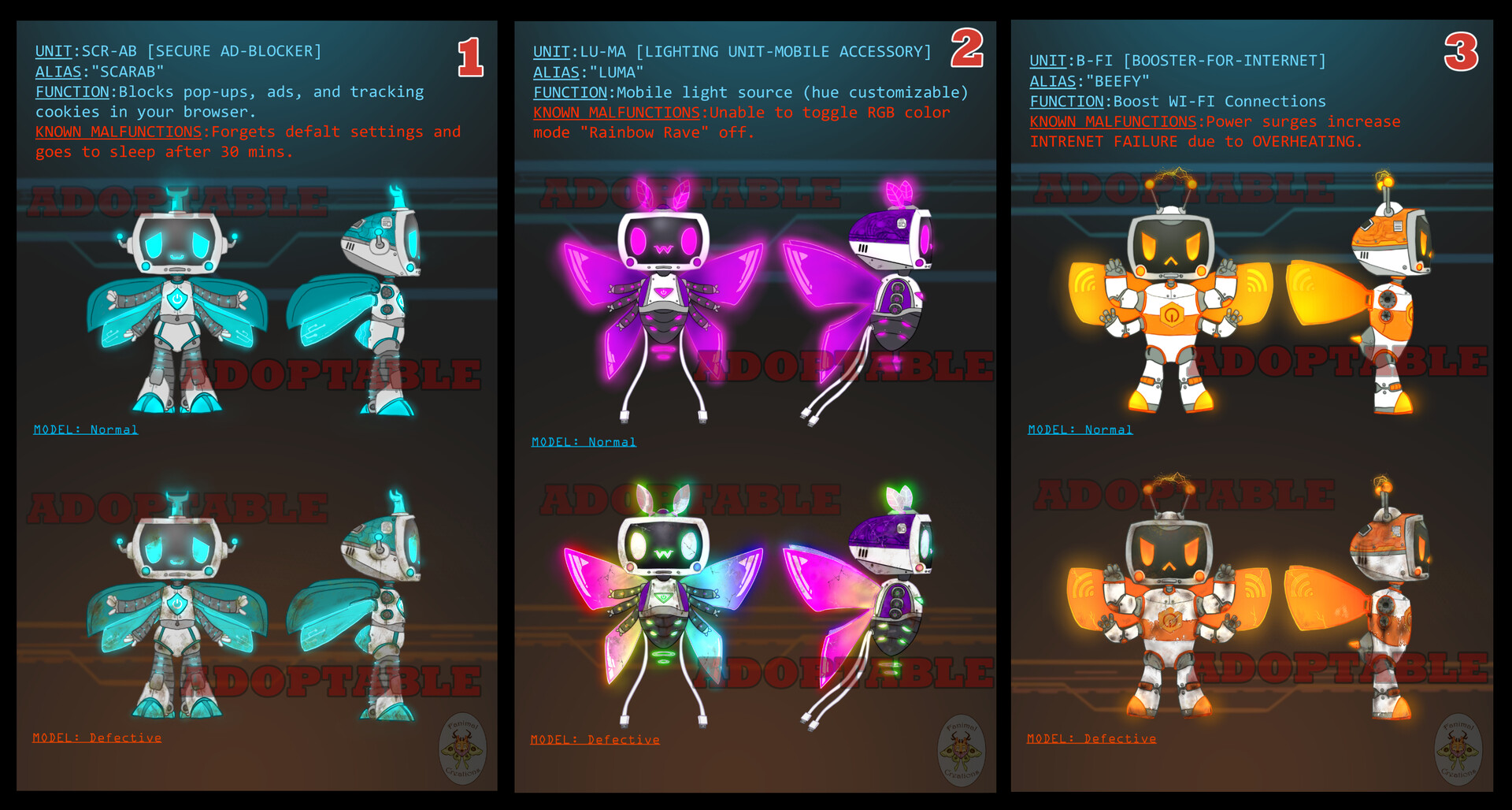 ArtStation - System Bugs: Insect Inspired Companions for a sci-fi setting