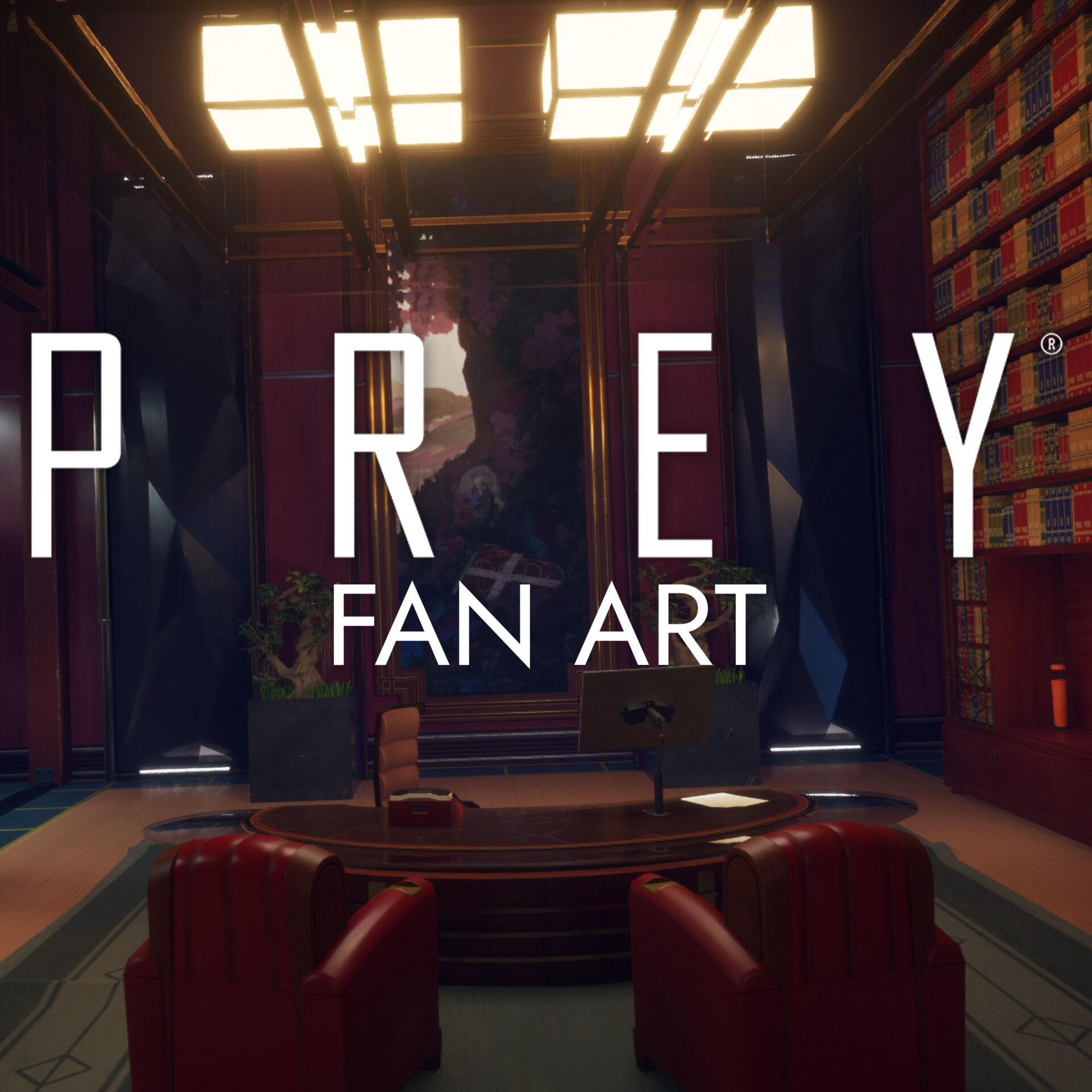 ArtStation - MORGAN YU's OFFICE (PREY) - FAN ART