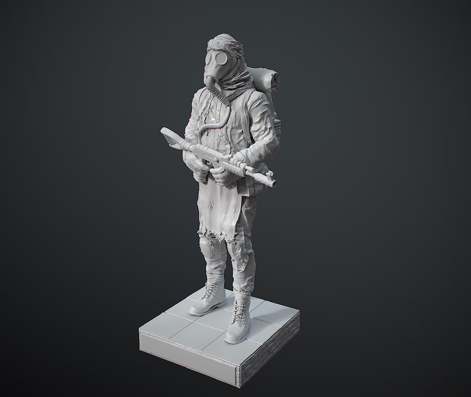 ArtStation - Rust Fan art Nomad Sculpting