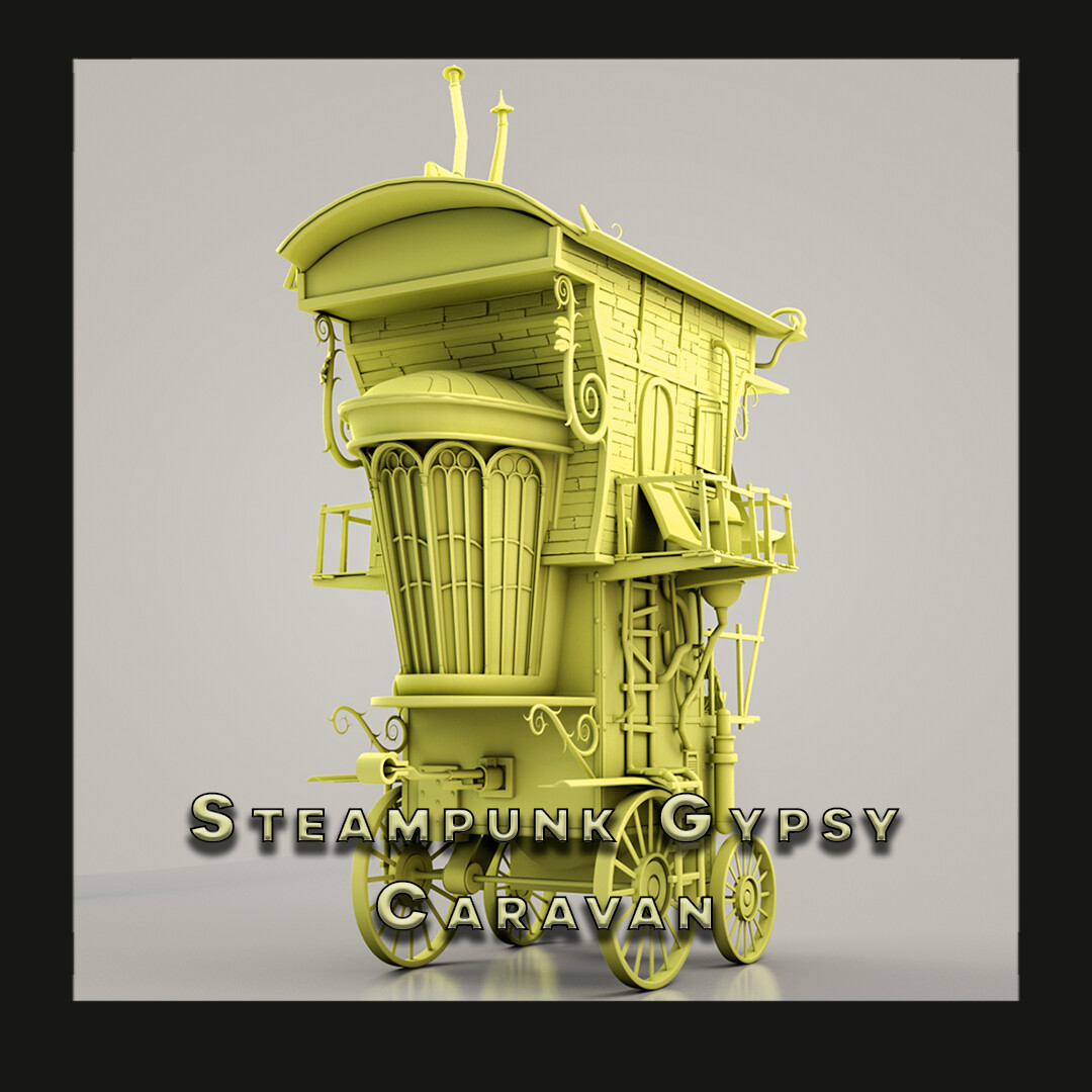 Ricardo Cassan Peribáñez - WIP Steampunk-Gypsy Caravan