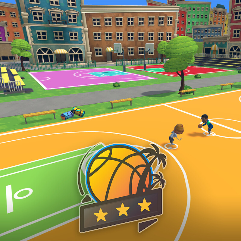 ArtStation - Bitmoji Sports: B-Ball - Environment Art