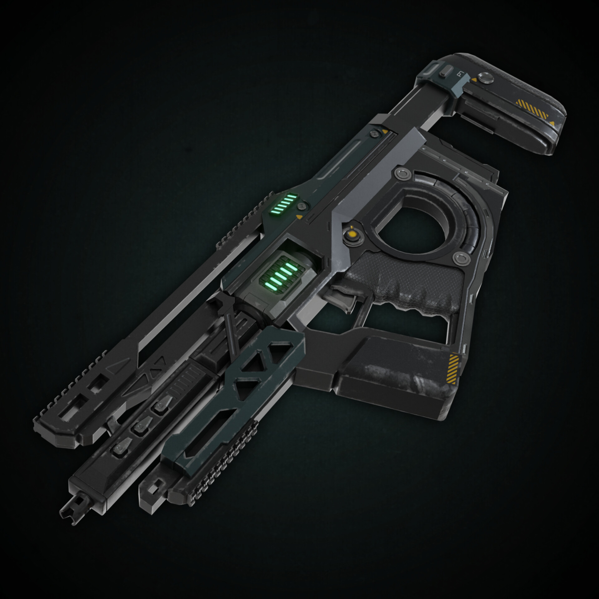 ArtStation - Weapon SMG Urban_Sci-Fi