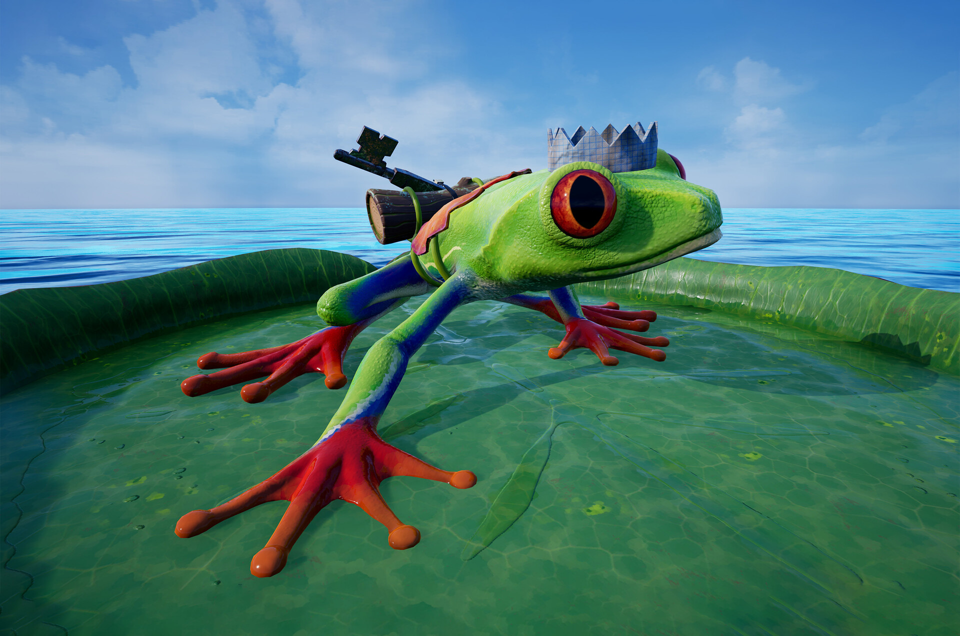 ArtStation - PBR Tree Frog