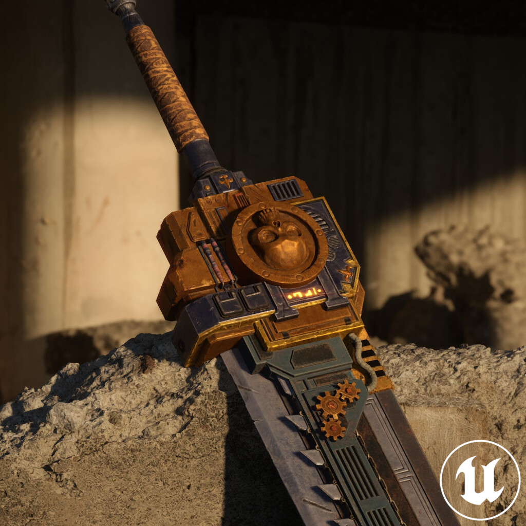 ArtStation - Warhammer 40k Eviscerator Chain Sword (Fan Art)