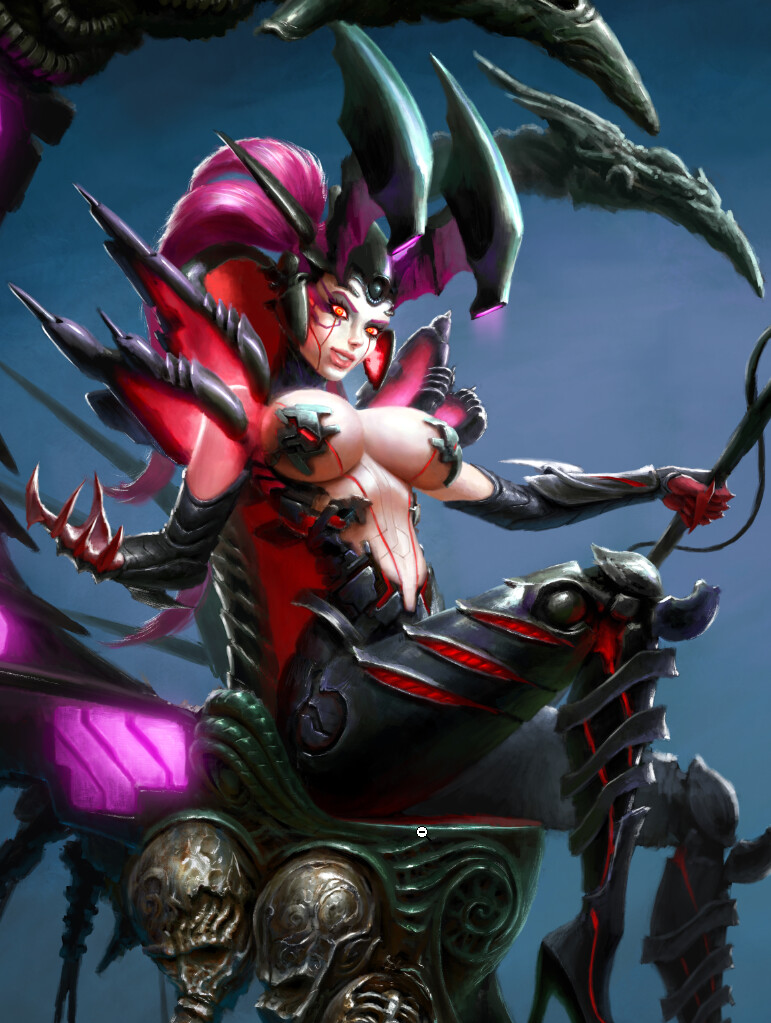ArtStation - Techno Demoness Queen Concept by NRG