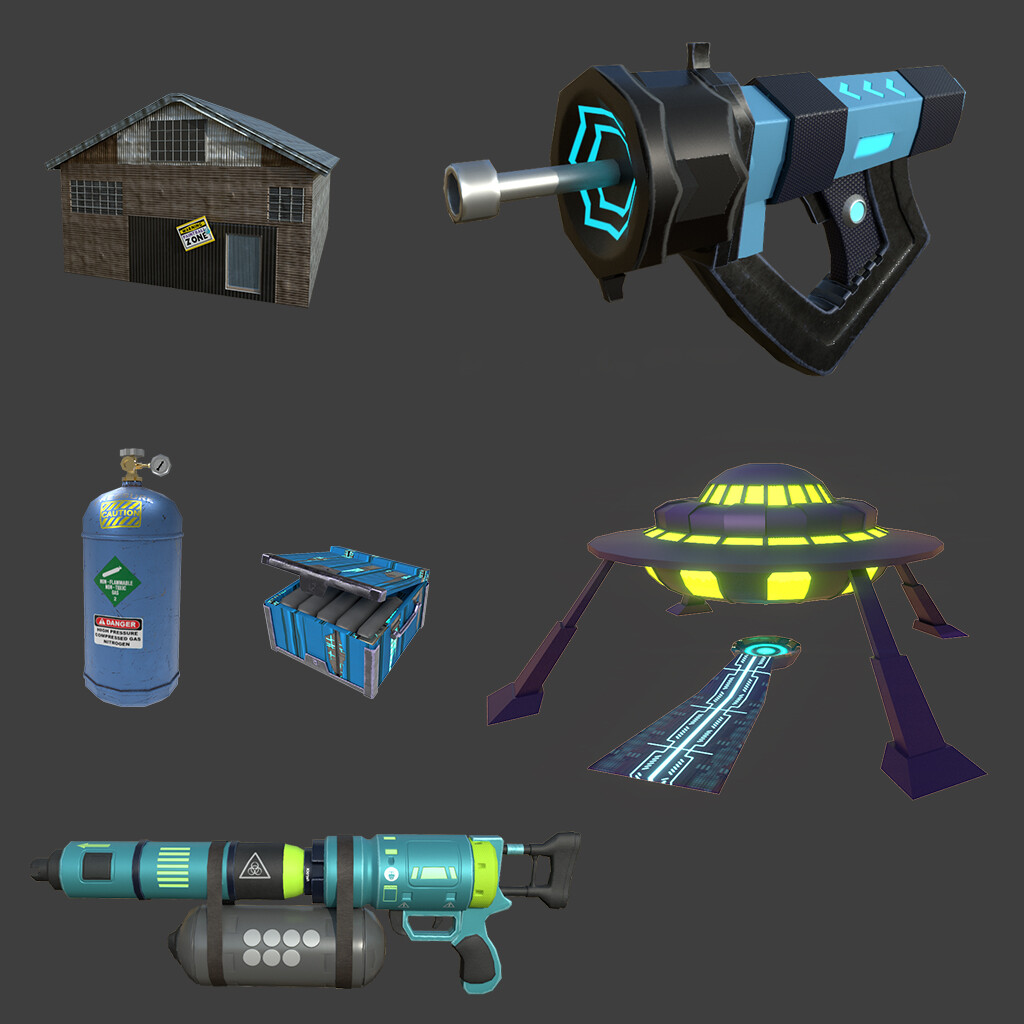 ArtStation - Videogame assets Modeling