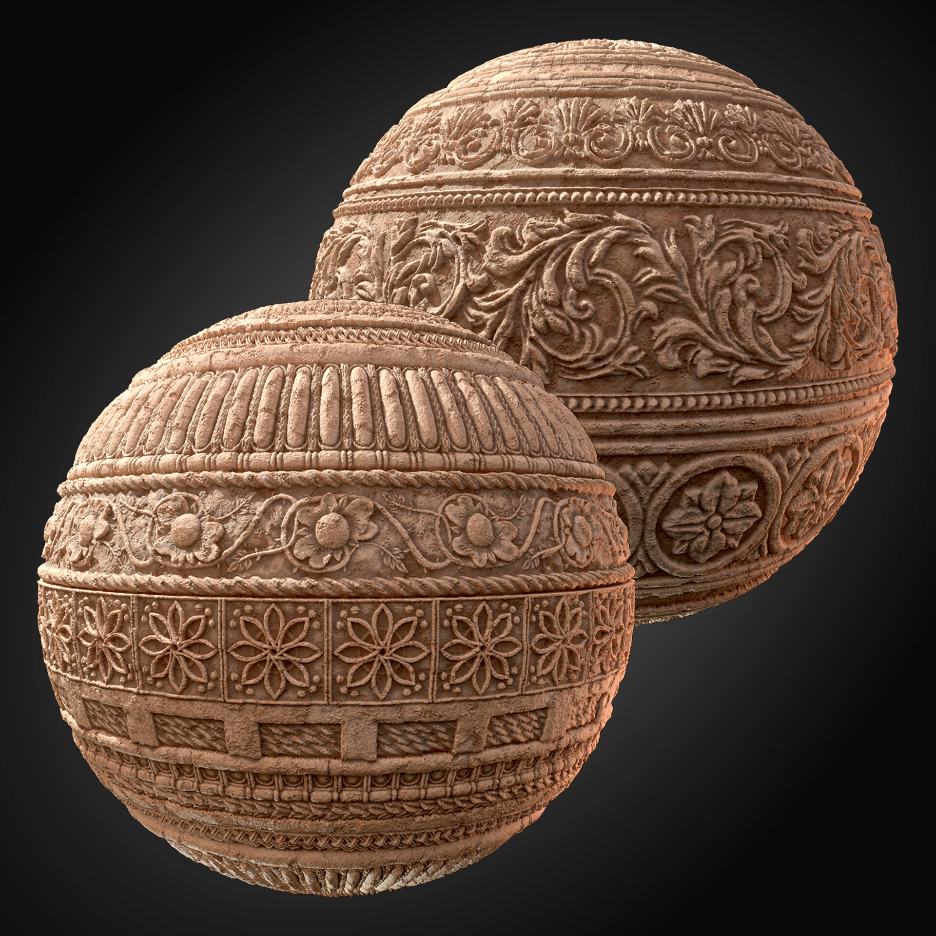 Alec Wood - Stone Carvings Trim Textures