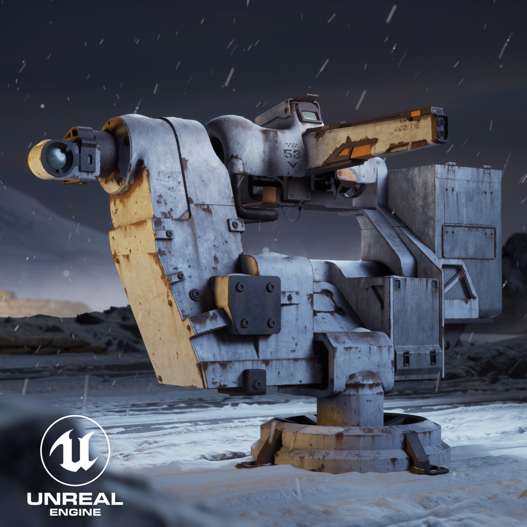 ArtStation - Turret - Game Ready Asset