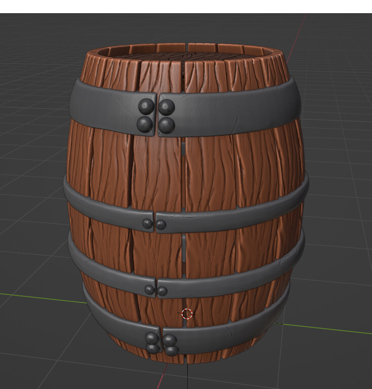 ArtStation - Barrel 3D Modeling