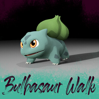 ArtStation - Bulbasaur walk cycle