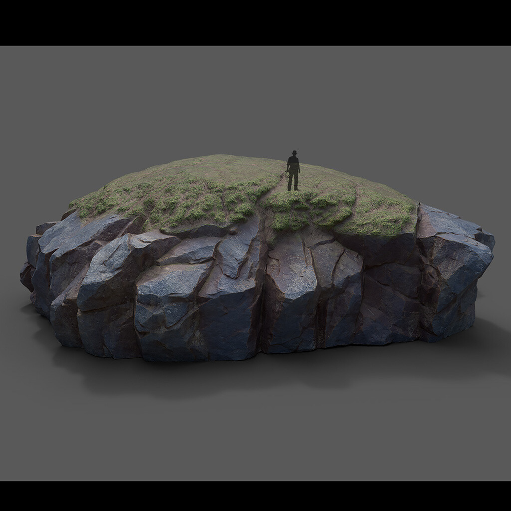 ArtStation - Rock for blending with terrain (slopes)