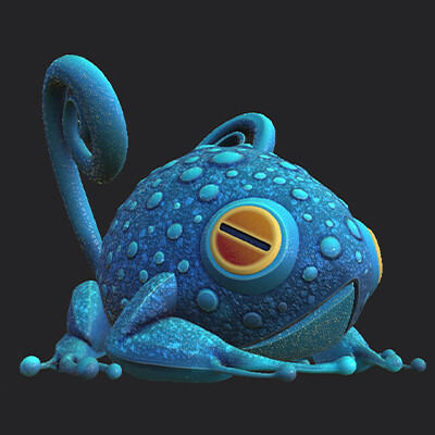 ArtStation - Blue Frog