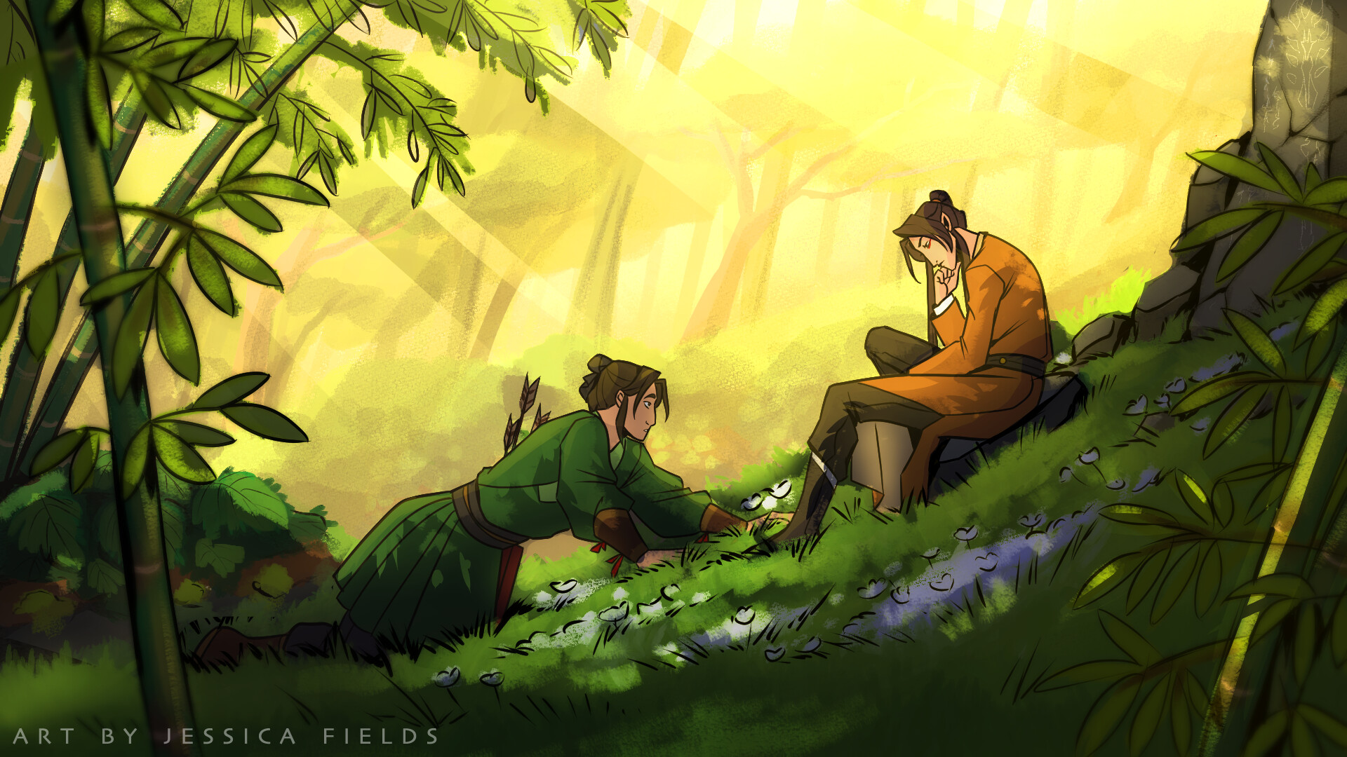 Jessica Fields - The Fox and the Hunter Keyframe Illustration: The ...