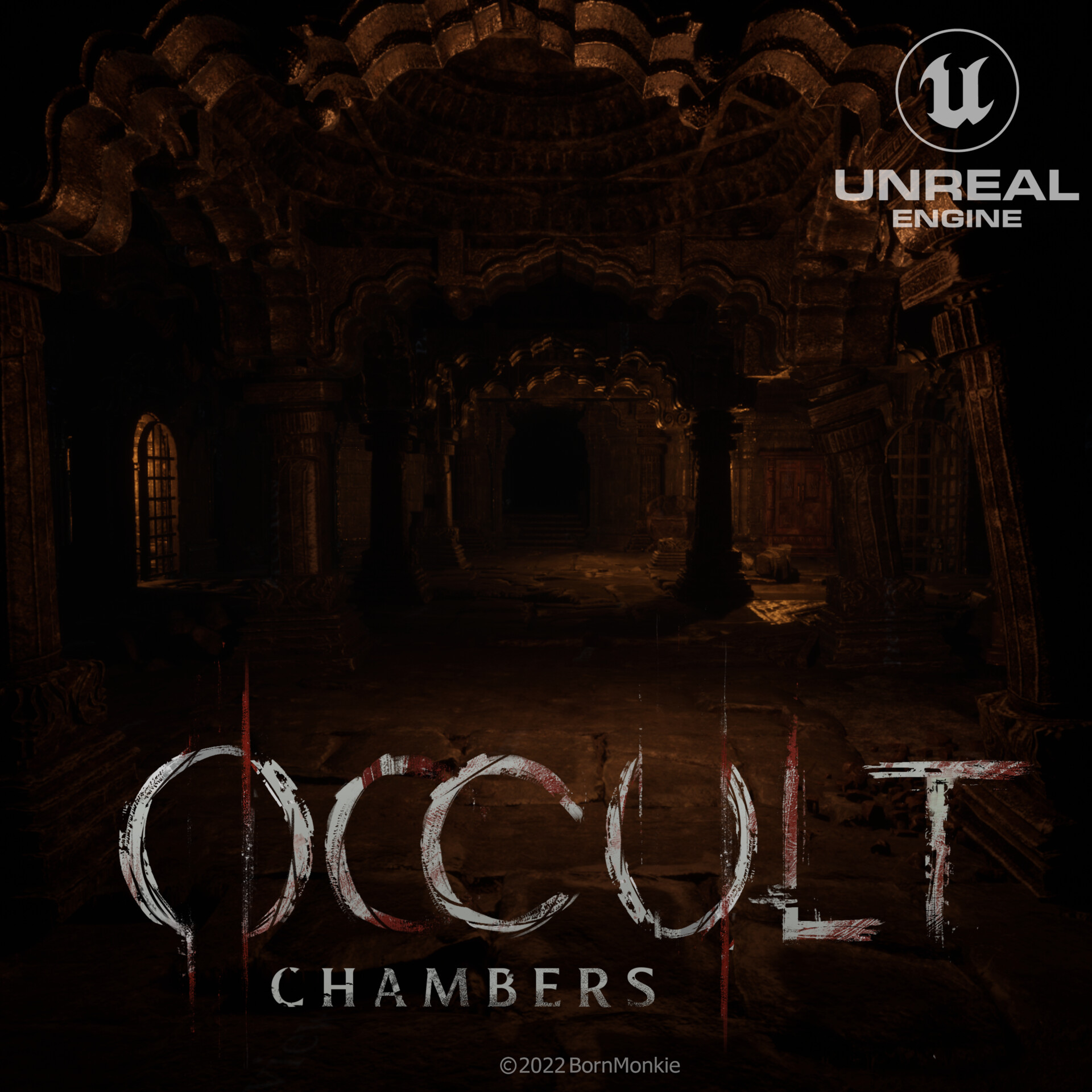 BornMonkie - Occult Chambers- Environment design and layout