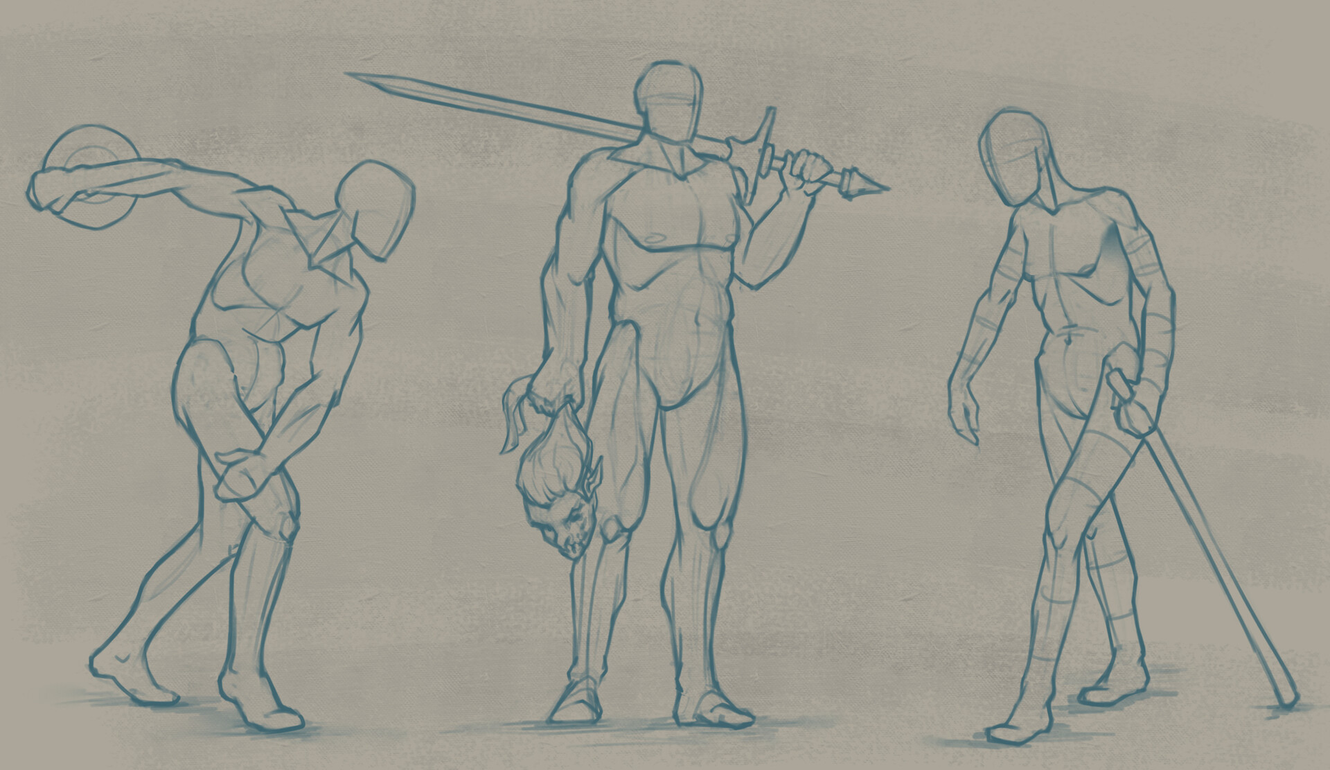 ArtStation - Anatomy/Poses Drawing Practice