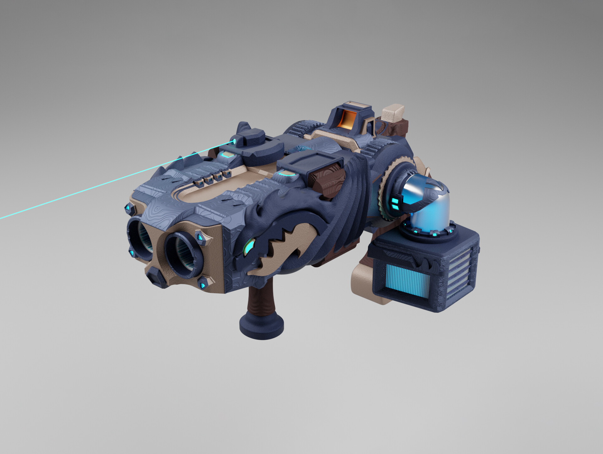 ArtStation - Frostblaster gun concept art