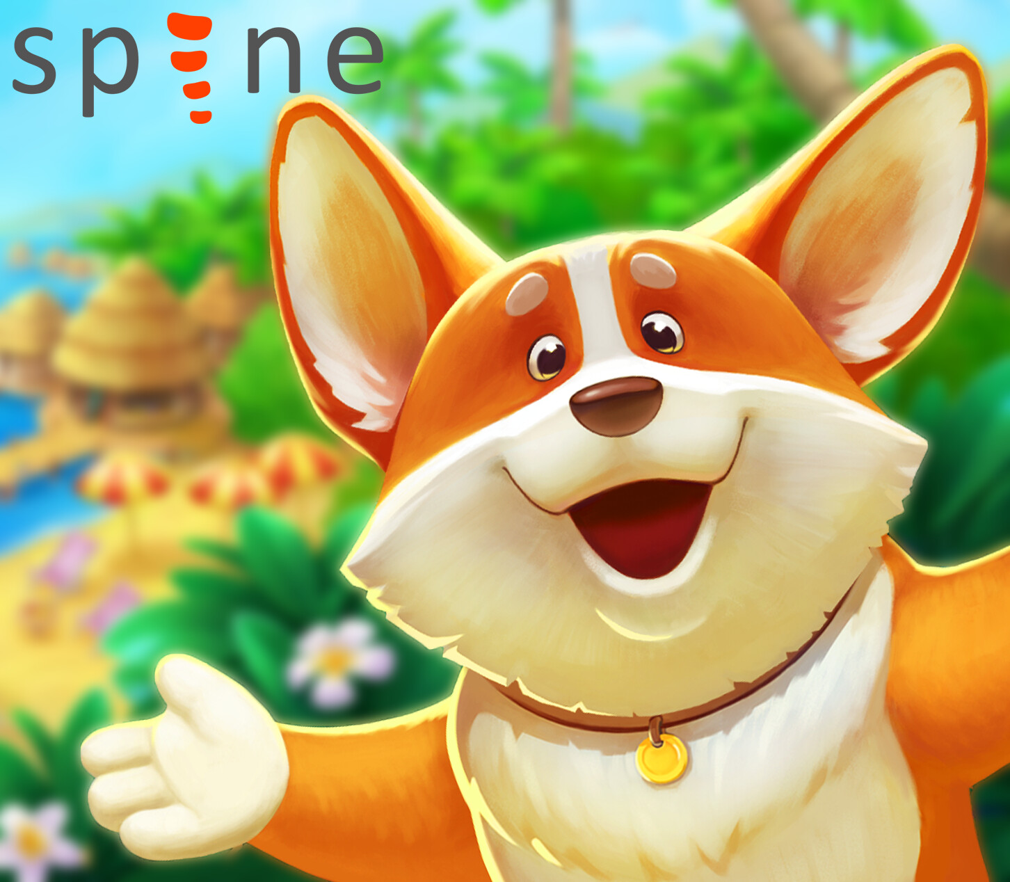 ArtStation - Corgi Animations | 2D Spine | Character | Background