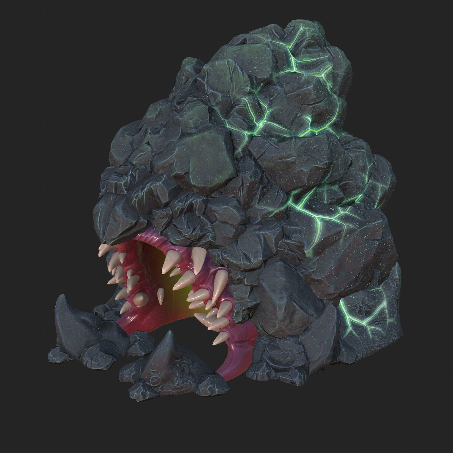 ArtStation - Stylized Rocks - Prop art