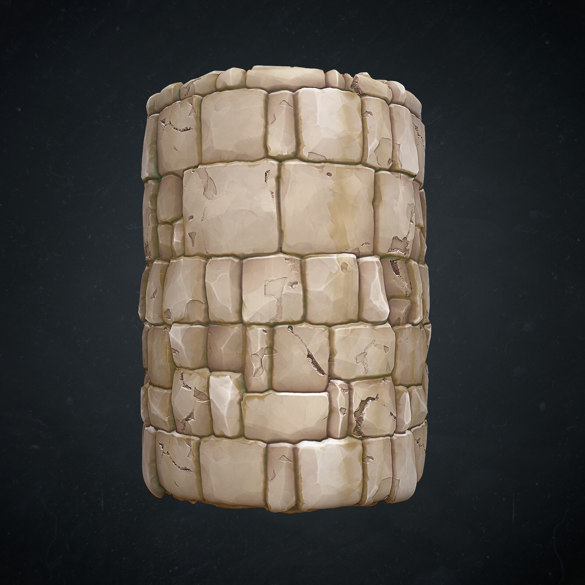 ArtStation - Stylized Sandstone Wall