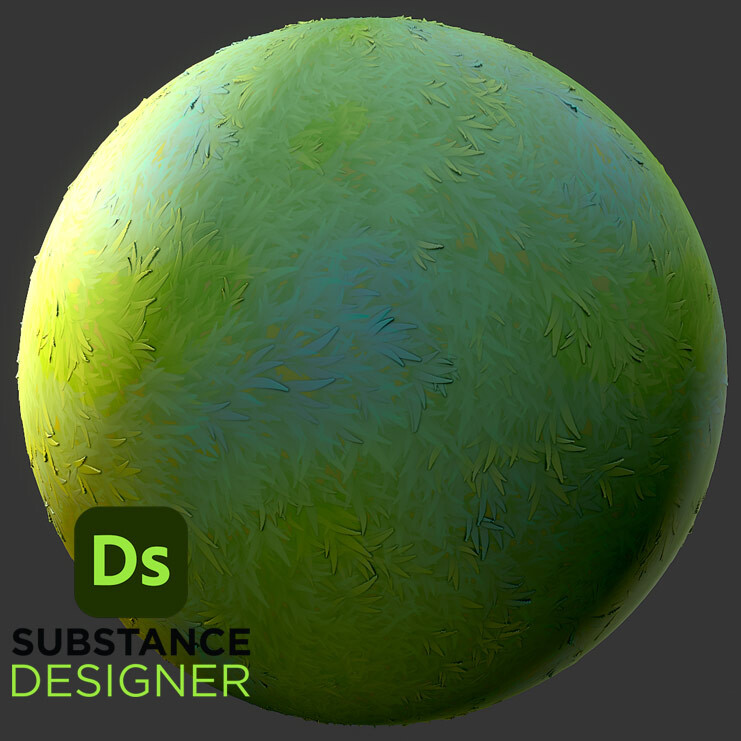 3dExtrude Tutorials - Stylized Grass Field - Substance 3D Designer