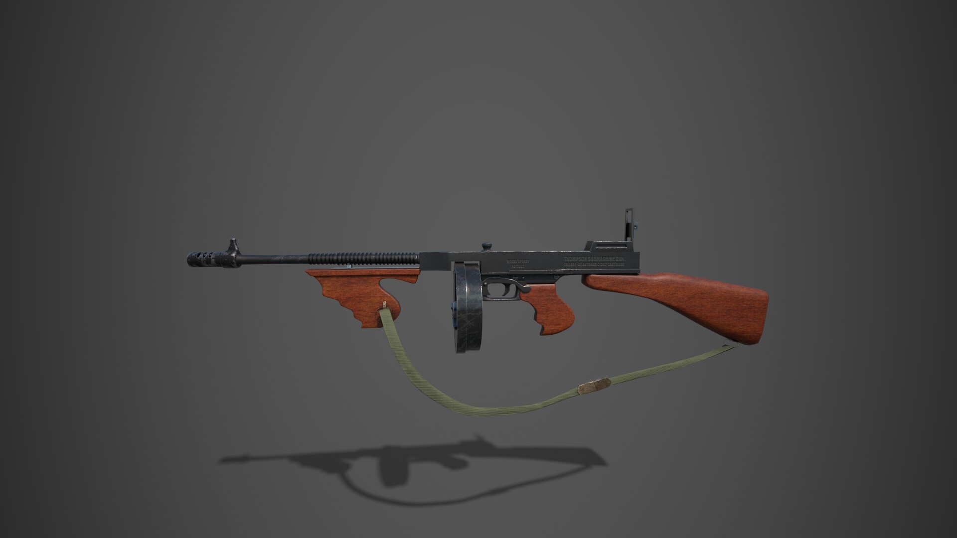 ArtStation - 3D TOMMY GUN