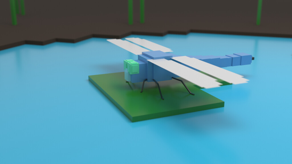 ArtStation - Dragonfly model renders