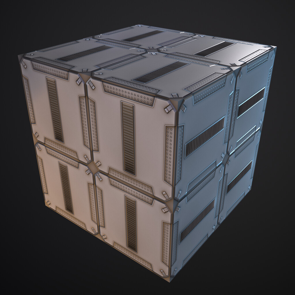 ArtStation - metallic panel material