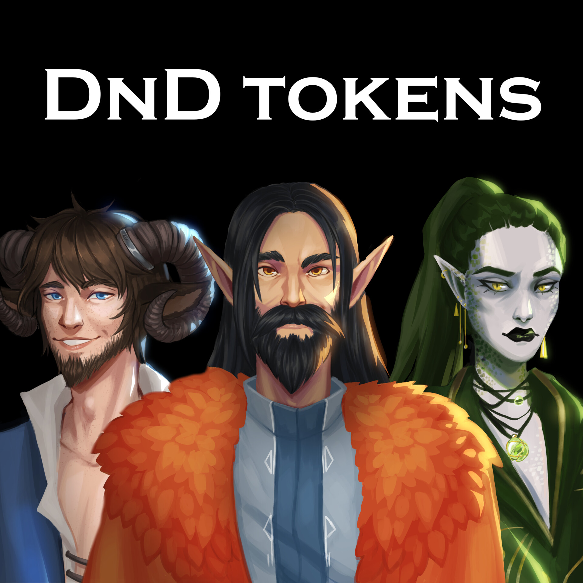ArtStation - Dnd character tokens