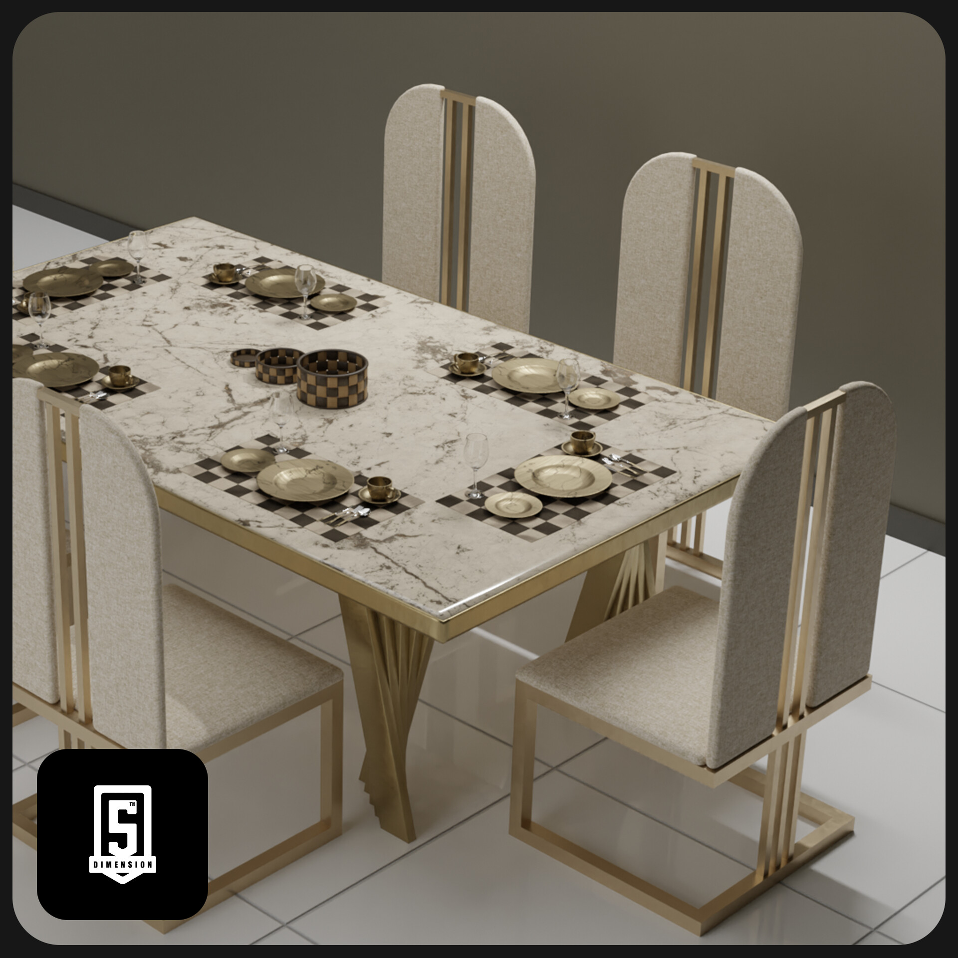 ArtStation - Dining Table 02