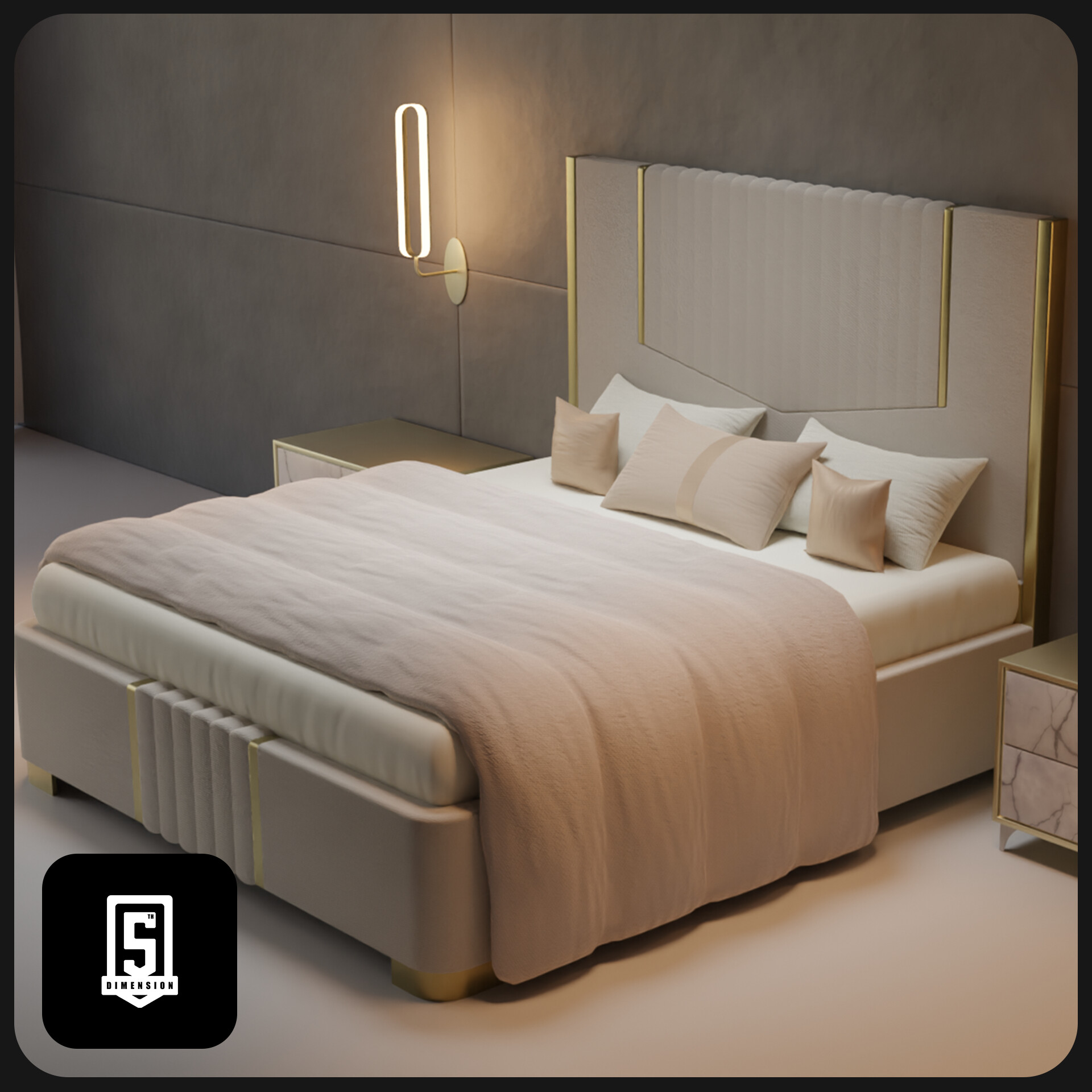 ArtStation - Bed 05