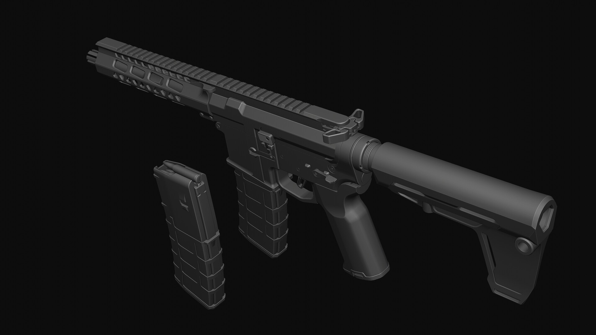 ArtStation - AR-15 CQB