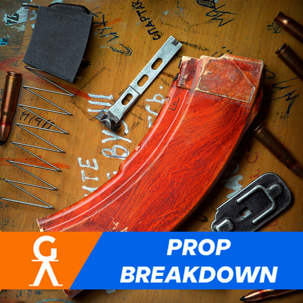 ArtStation - Bakelight Magazine AKM - Prop Breakdown