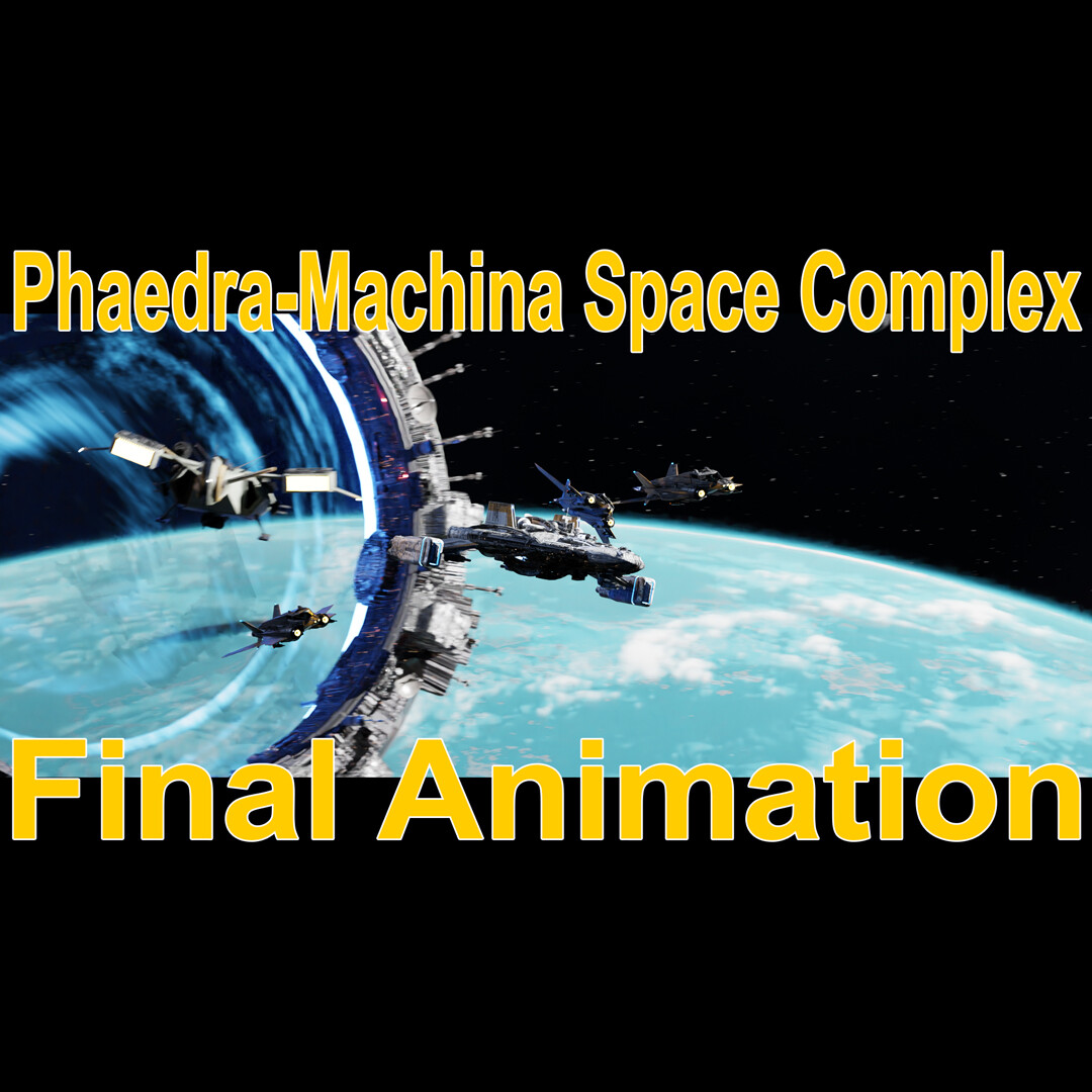 ArtStation - Phaedra-Machina Space Complex 4K Animation