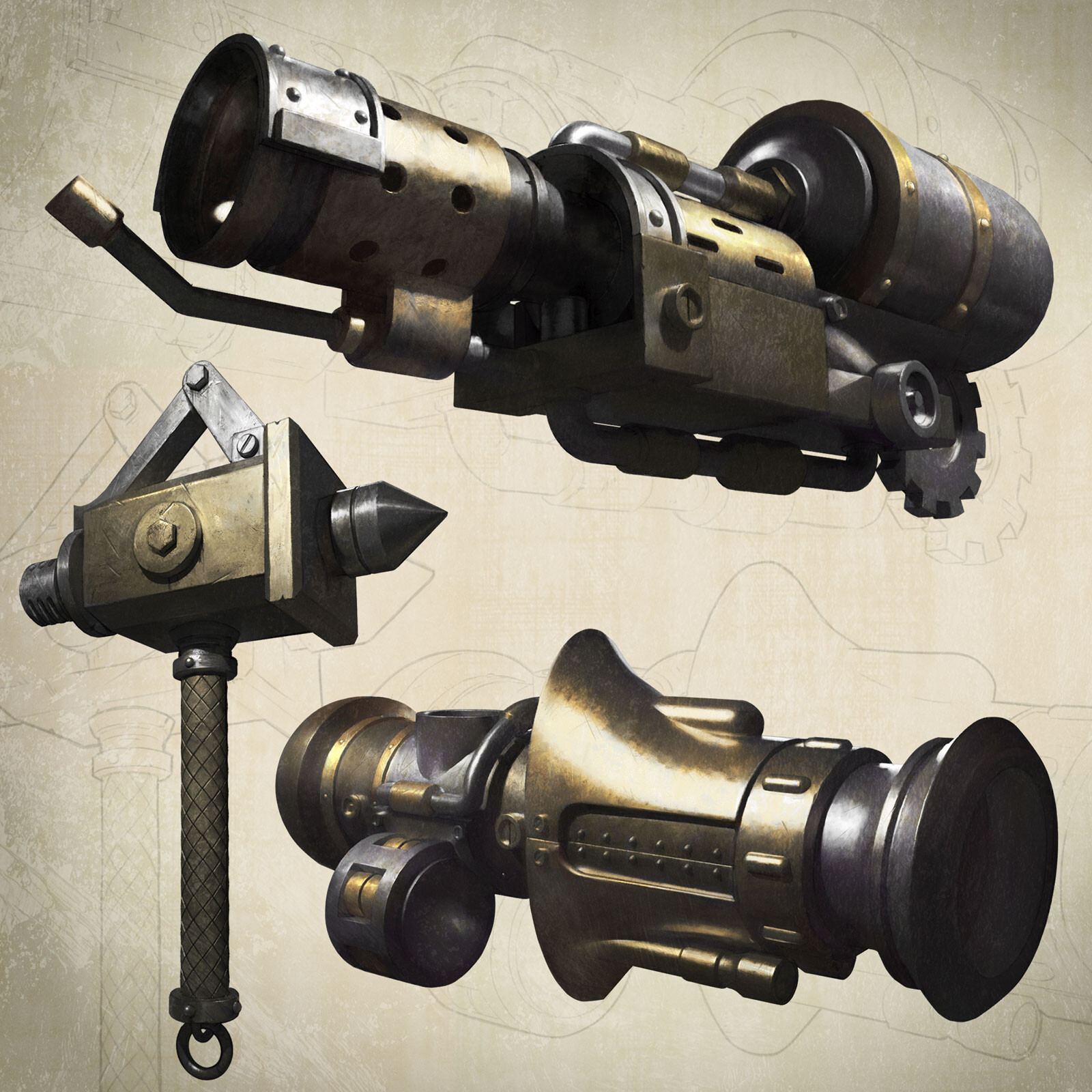 ArtStation - Weapon designs