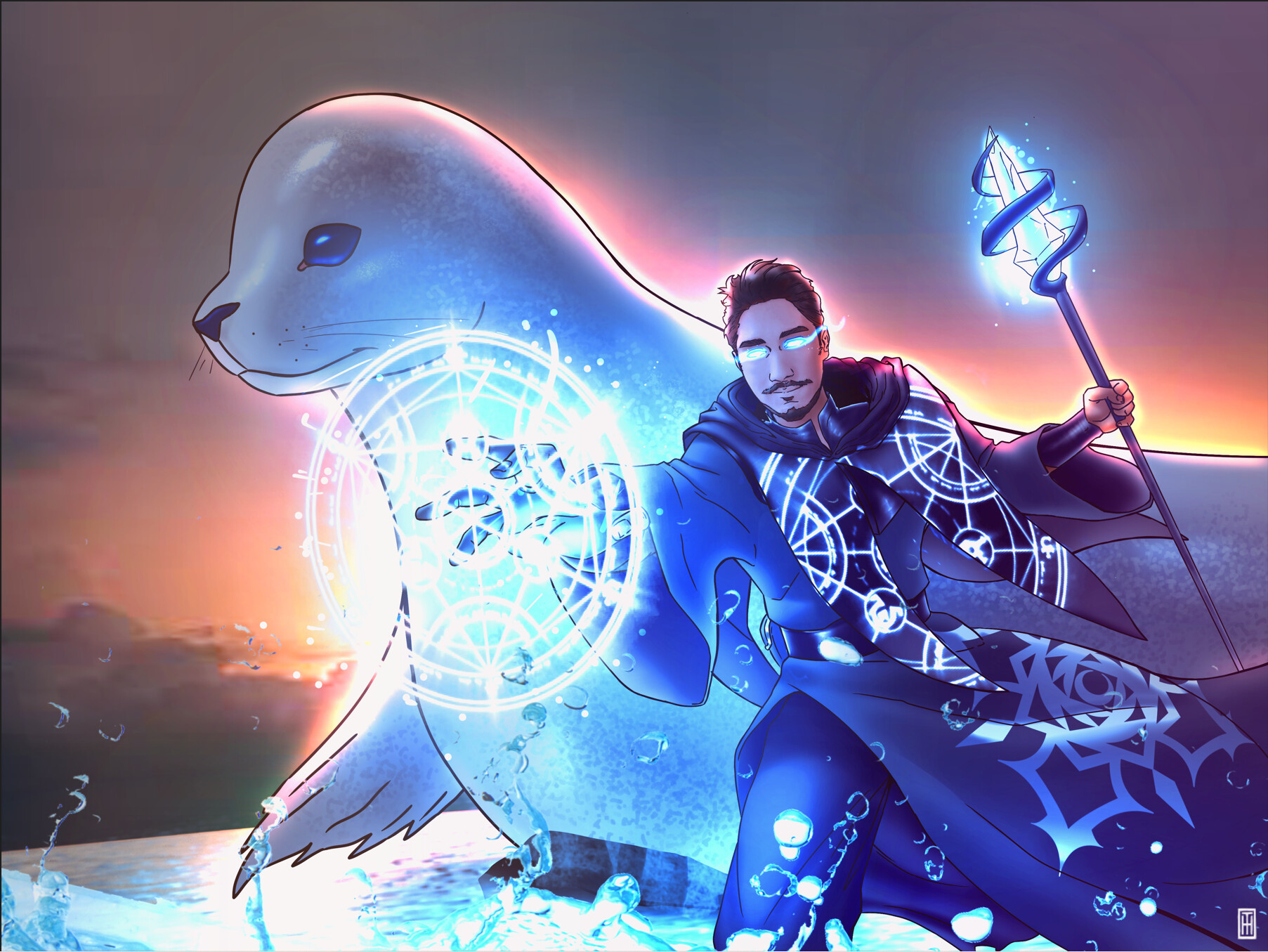 ArtStation - Birthday Present: a Custom Magic the Gathering Card