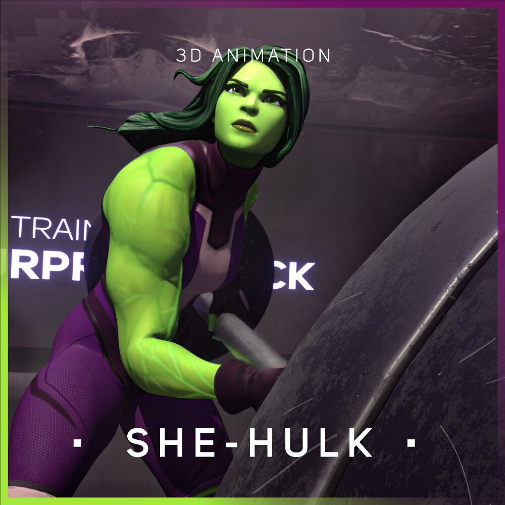 ArtStation - "She Hulk: Surprise Attack" | 3D Animation