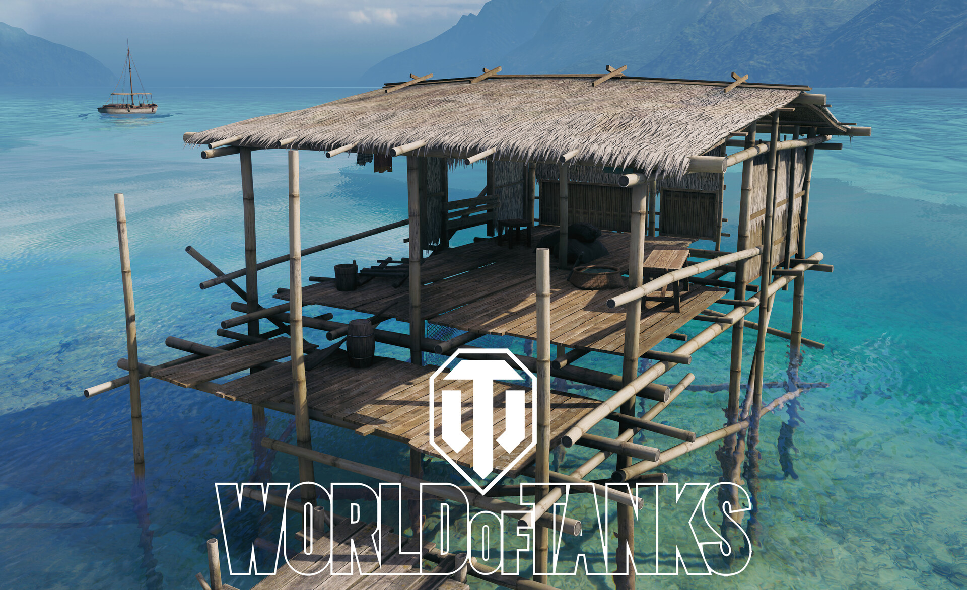 ArtStation - House on Stilts [World of Tanks - Oyster Bay]