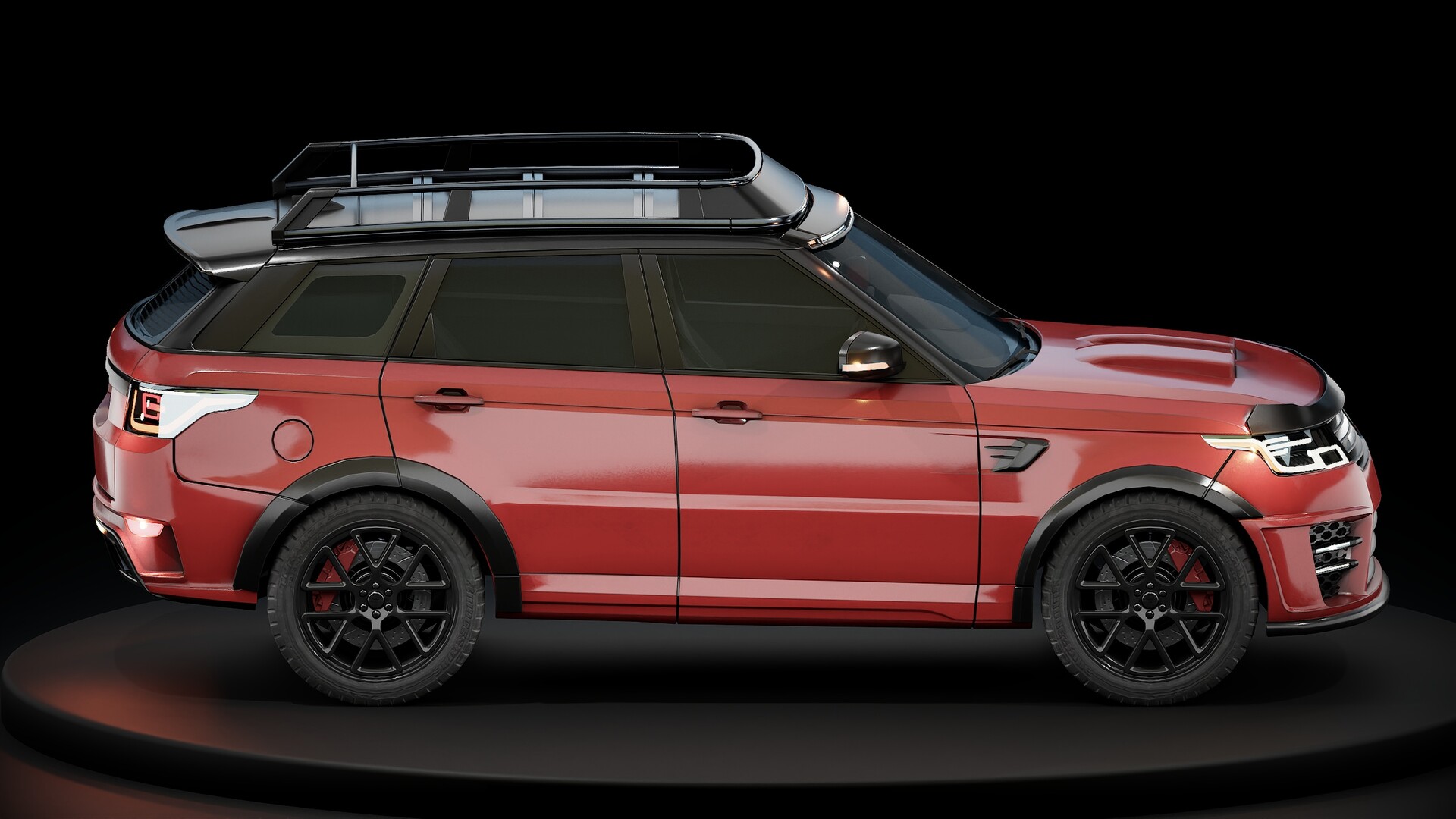 ArtStation - Range Rover Sport SVR (Middle poly, Game ready)