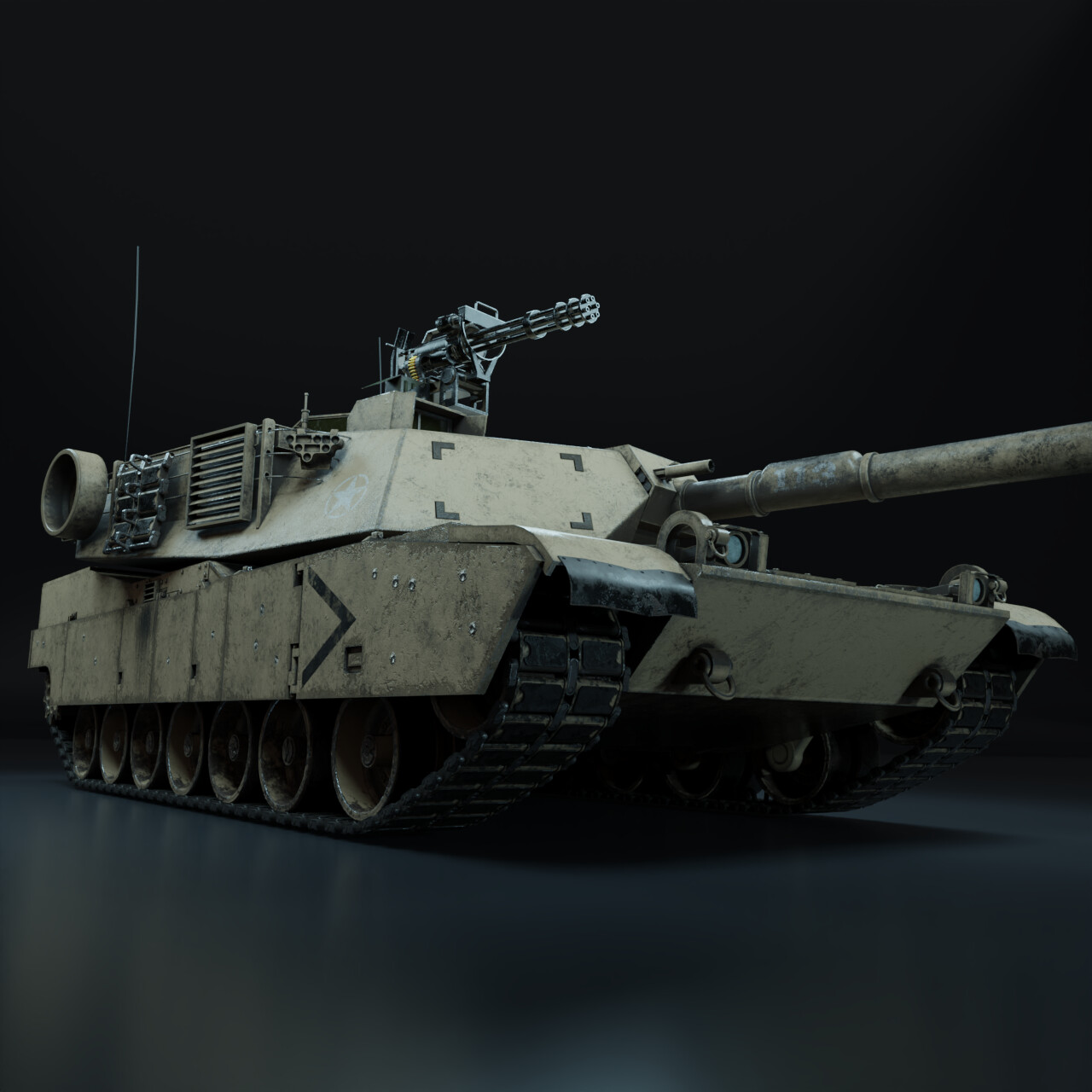 ArtStation - Abrams M1A2 tank