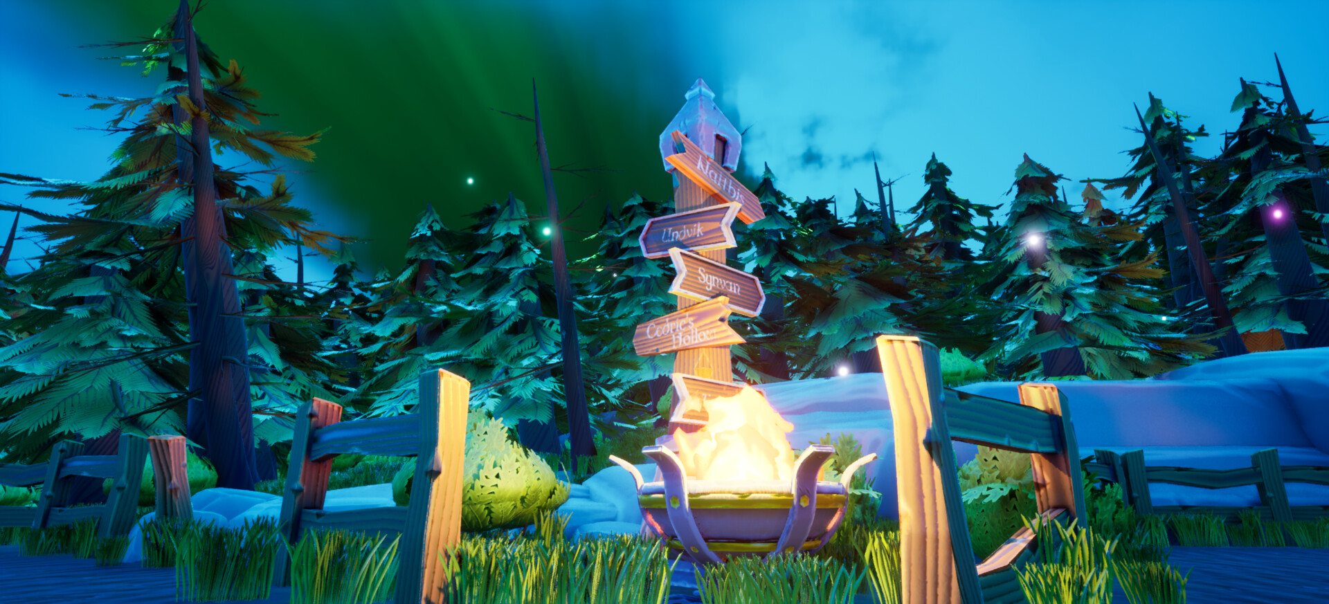 ArtStation - Stylized Trail Scene