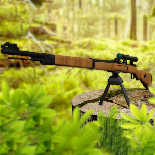 ArtStation - Sniper 3D Model