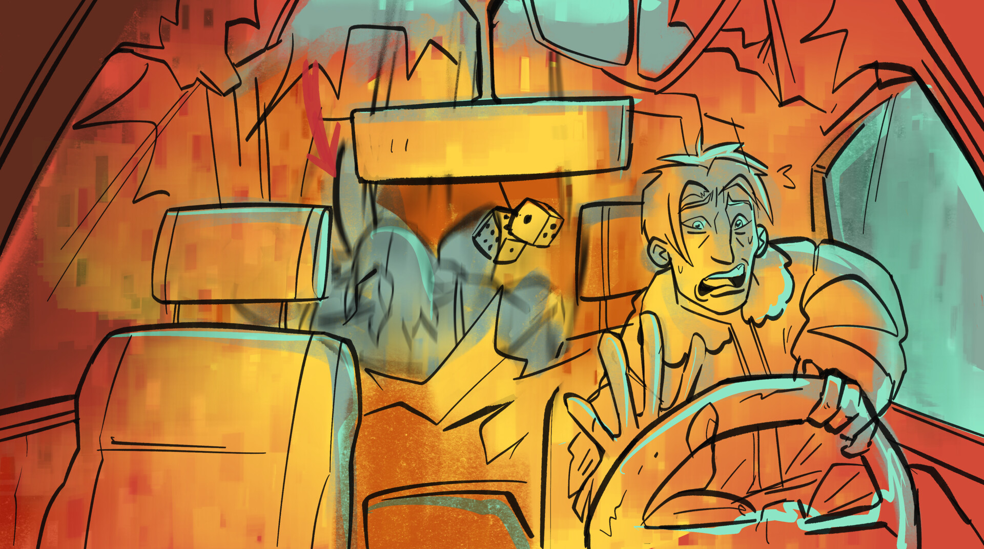 ArtStation - Fifth Element - Storyboard Test