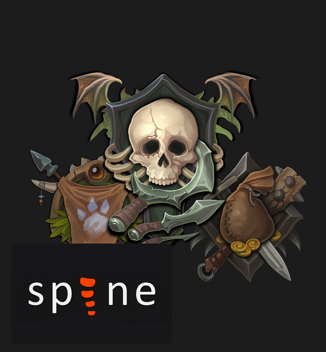 ArtStation - Spine 2d animation - Class Icon