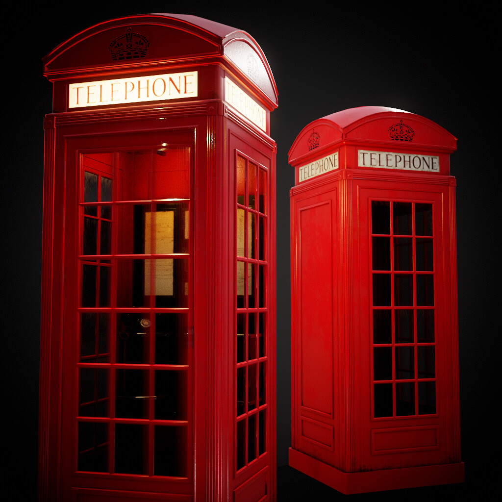 ArtStation - Kiosk No 2 - The Red Telephone Box