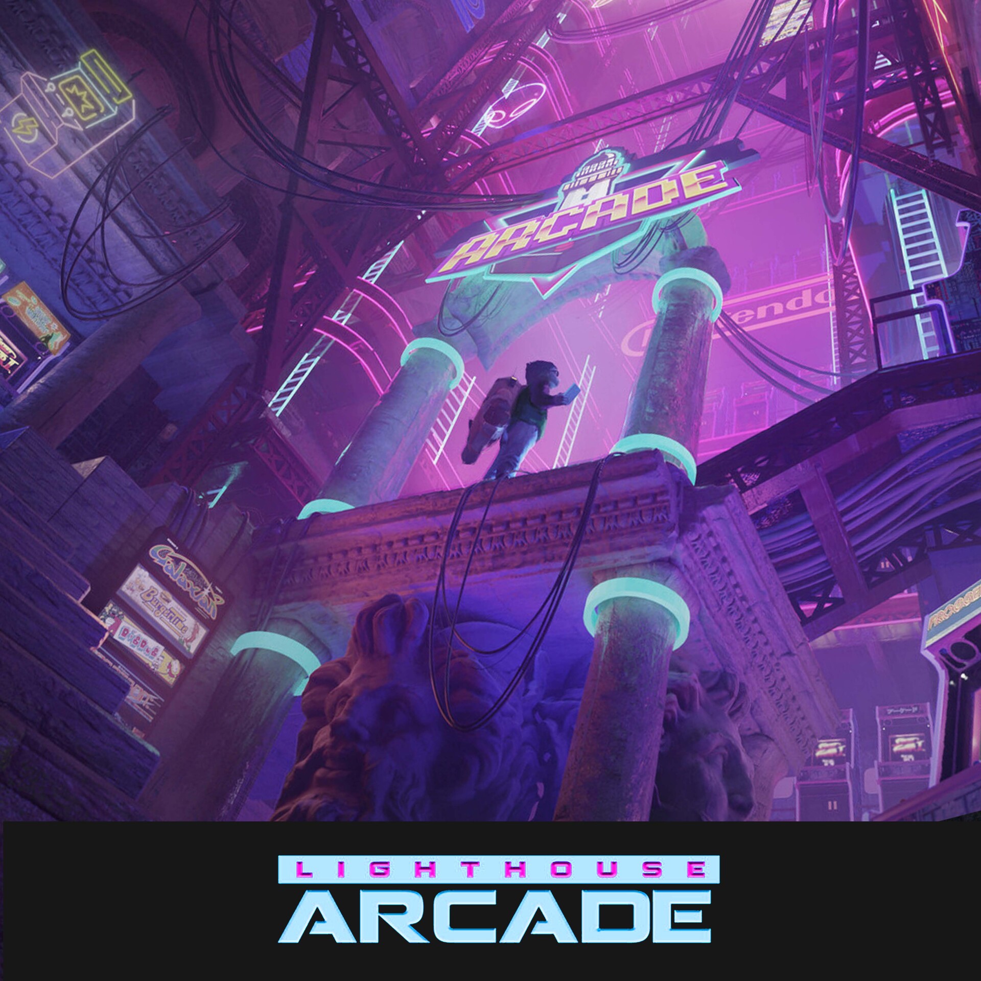 ArtStation - LIGHTHOUSE ARCADE - Environment Design - Boy enters the ...
