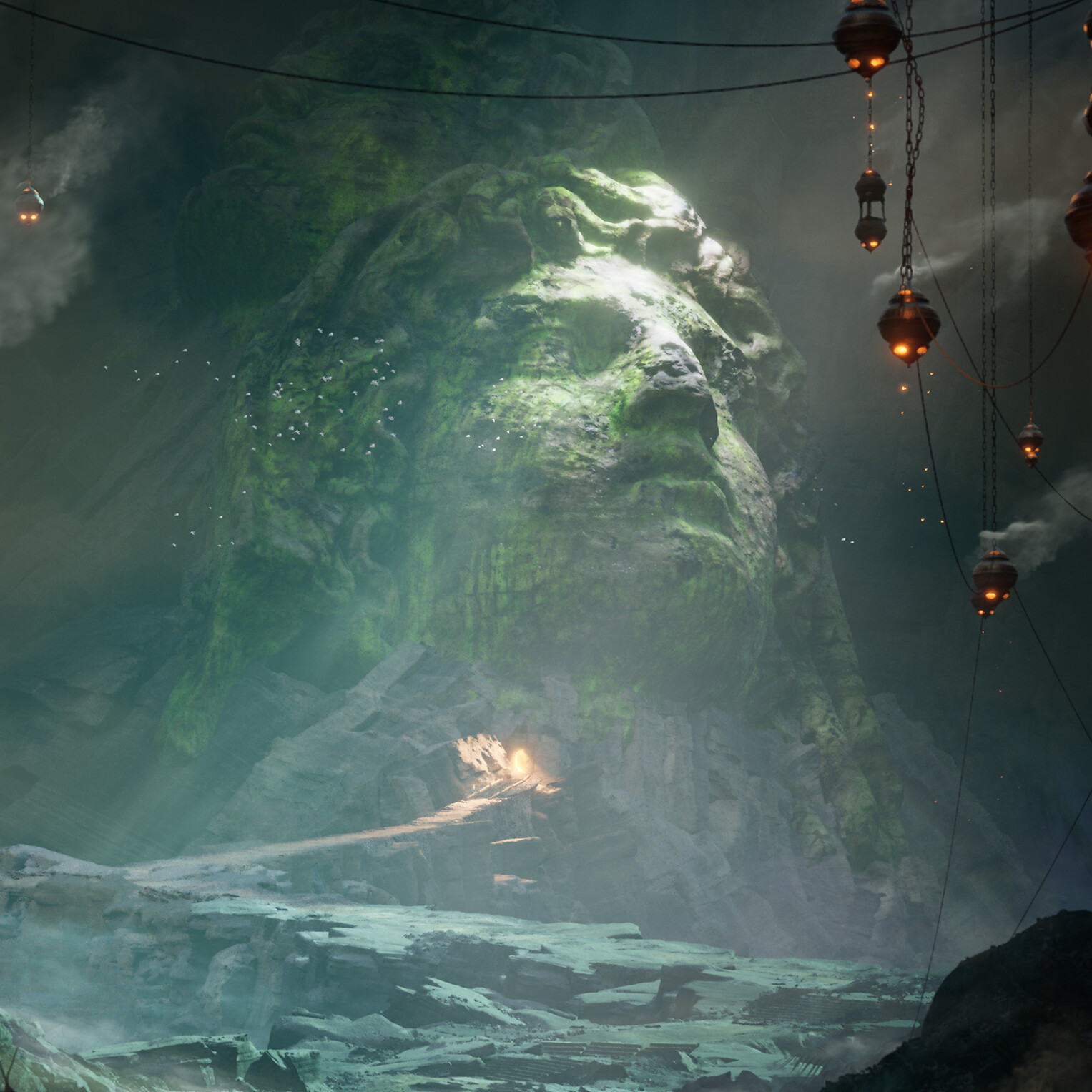 ArtStation - Megascans Goddess Temple - Relighted in UE4