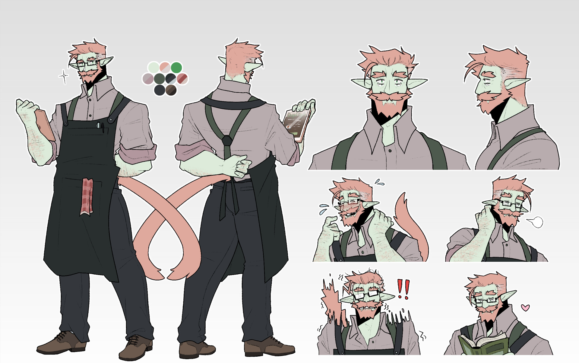 ArtStation - Elmer Duofel - Character Reference Sheet